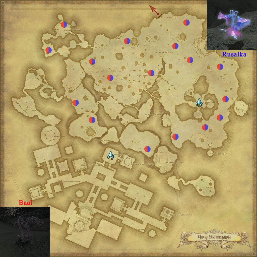 FFXIV: Die Hohe Jagd - Positionen der Ranks · Crystal Universe