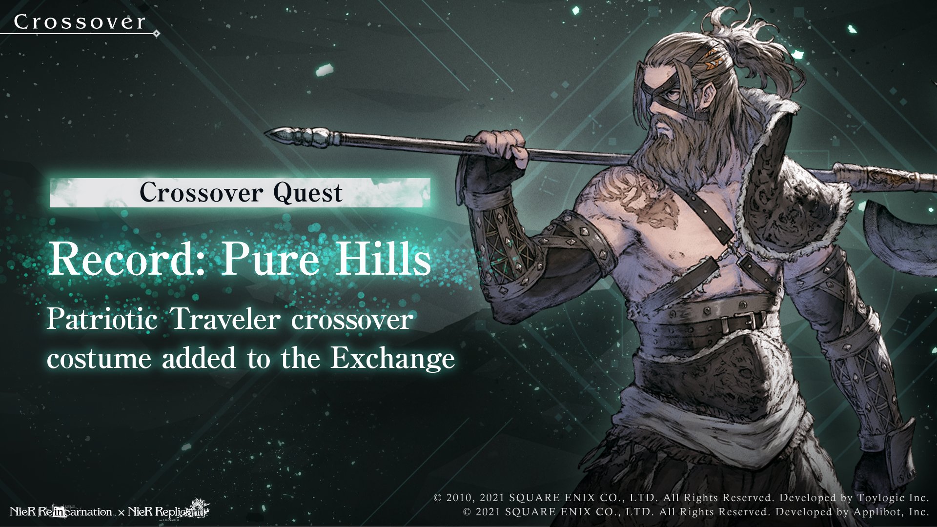 NieR Re[in]carnation: Father Nier-Kostüm verfügbar · Crystal Universe