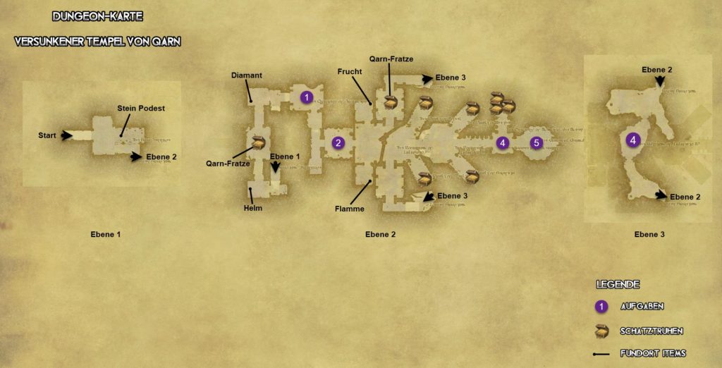 FFXIV: Dungeon Guide - Versunkener Tempel von Qarn · Crystal Universe