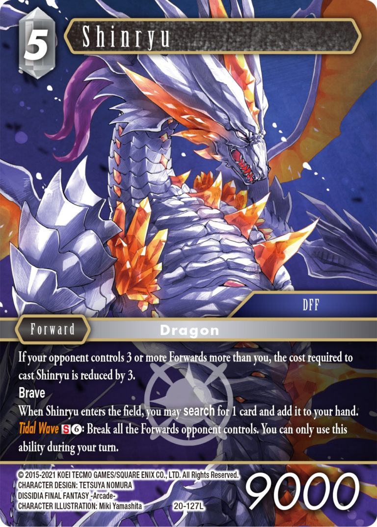 FFTCG: Karte der Woche - Dawn of Heroes: Shinryu · Crystal Universe