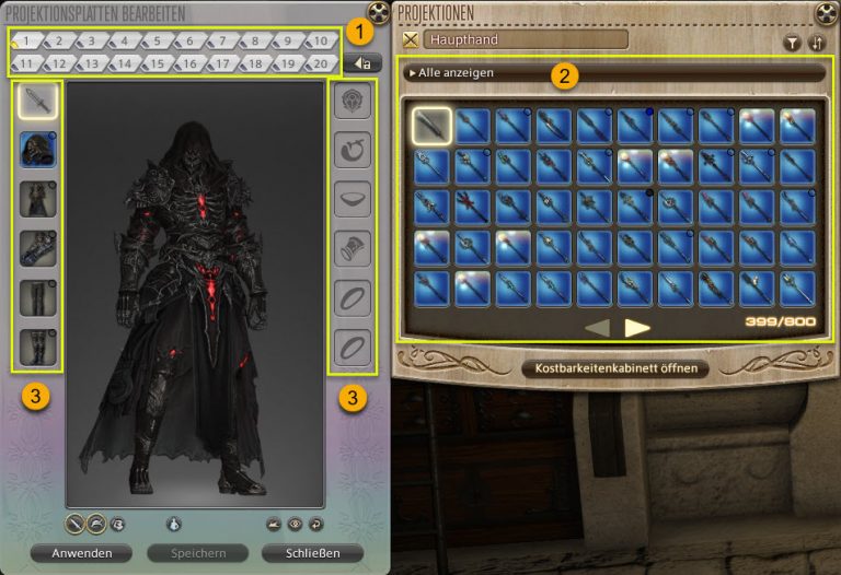 FFXIV: Projektionen & Färben · Crystal Universe