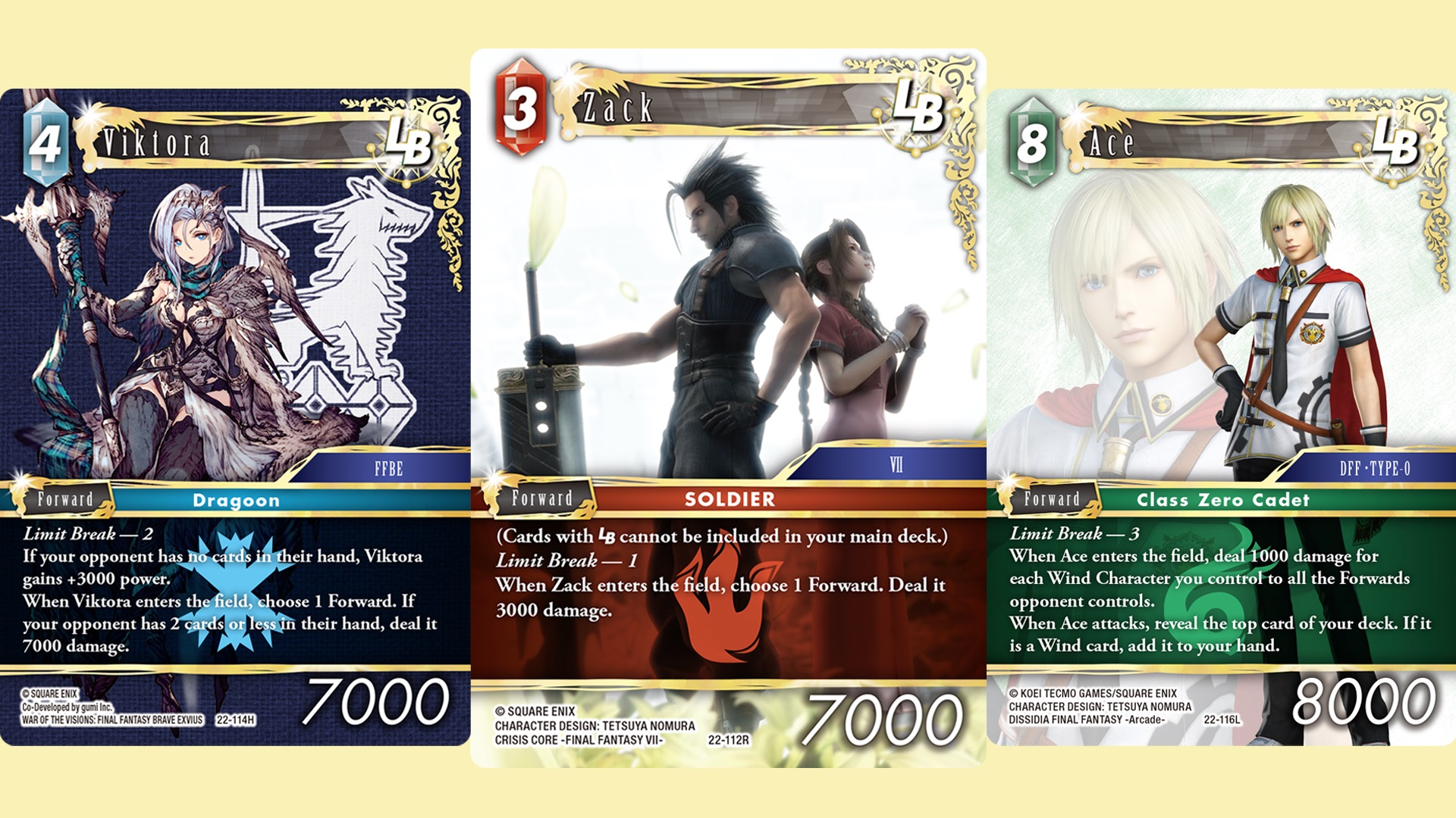 FFTCG: Karte der Woche - Hidden Hope: Zack, Ace, Viktora · Crystal Universe