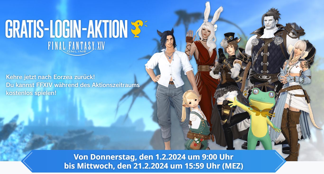 FFXIV: Gratis-Login-Aktion (bis zu 4 Tage) · Crystal Universe