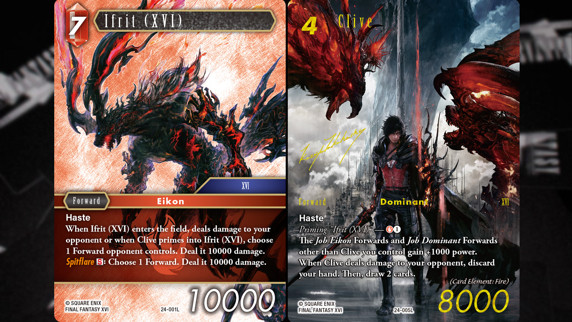 FFTCG: Karte der Woche - Hidden Legends: Ifrit & Clive · Crystal Universe